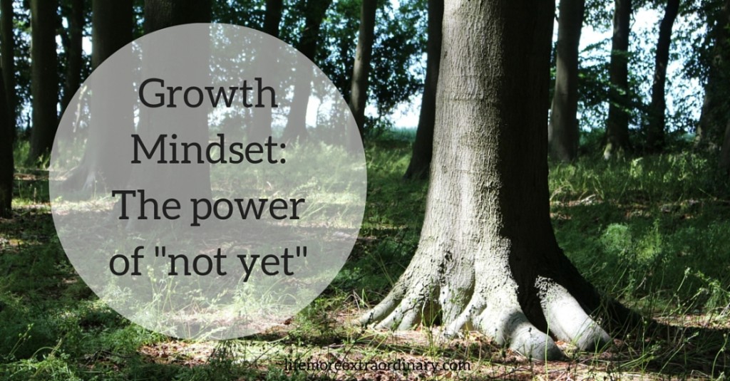 Growth Mindset: The power of "not yet"... - Life More Extraordinary ...
