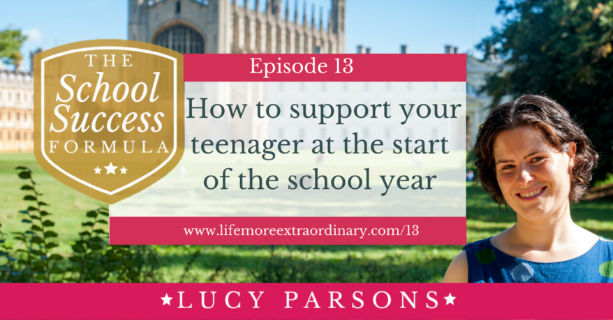 How to support your teenager at the start of the school year