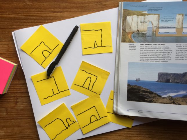 How to use post-it notes for revision