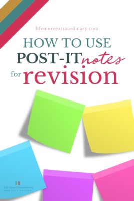 How to use post-it notes for revision